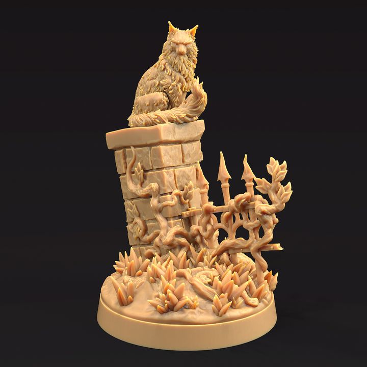 3D Printable Cat | PRESUPPORTED | Dungeon Classics by Dungeon Classics