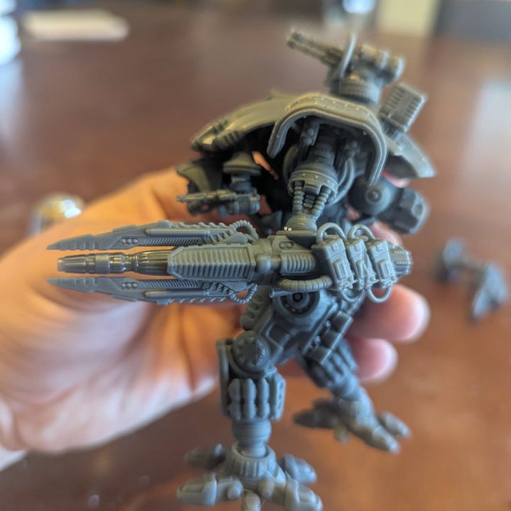 3D Printable 15mm (1/100th Scale) Project Quixote Dieselpunk Mech by ...