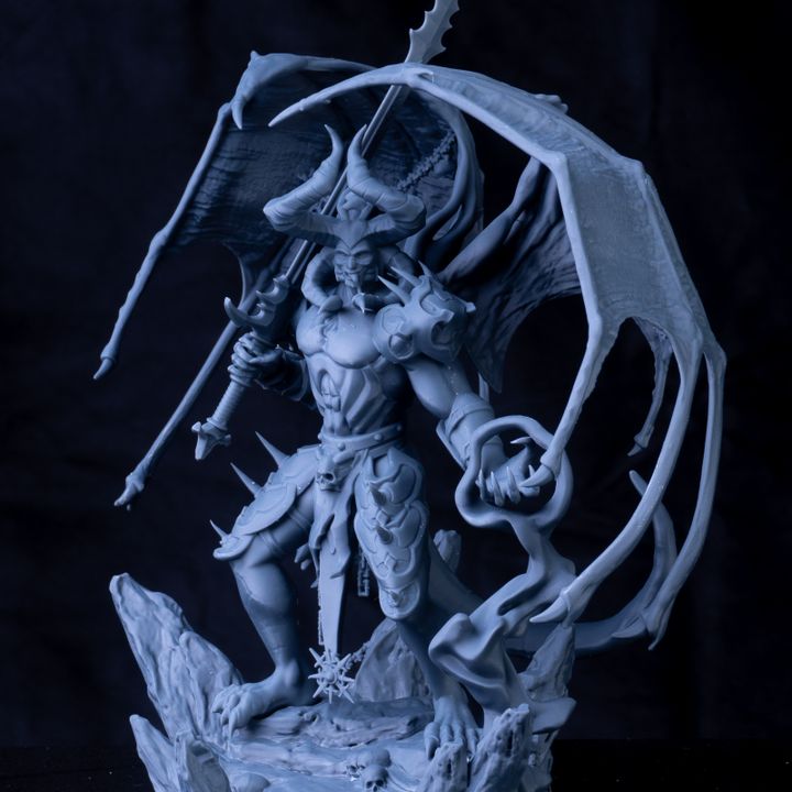 3D Printable Belgoz, shadow herald (demon) by Immaterium God Miniatures