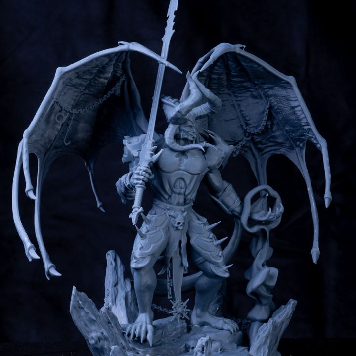3D Printable Belgoz, shadow herald (demon) by Immaterium God Miniatures