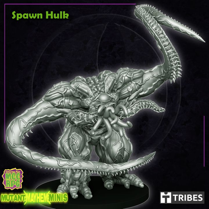 3D Printable SPAWN HULK – Giant Mutated Tentacle monster Post ...