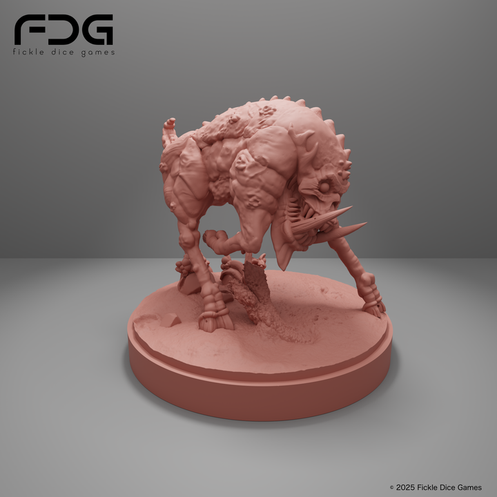3D Printable Skullbeast - Realm of TAoS by Fickle Dice Games