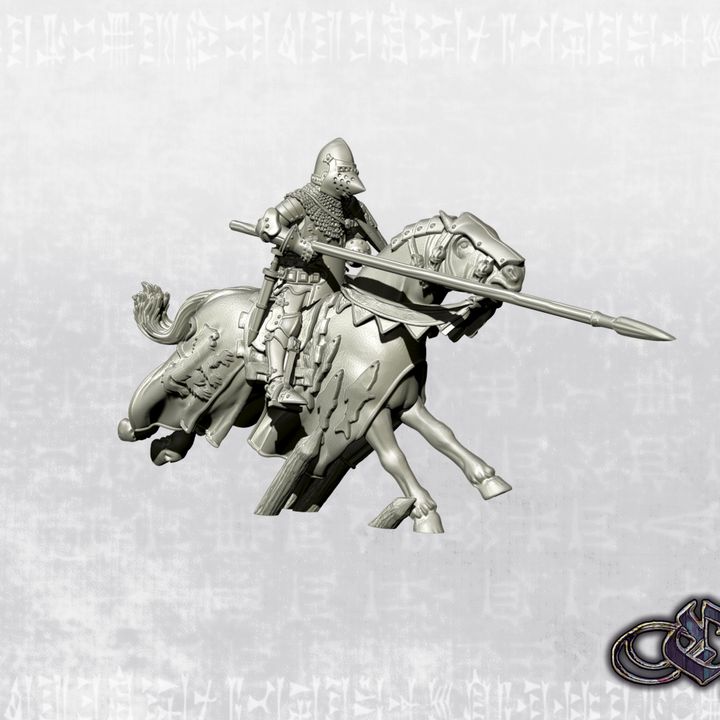 3D Printable "Sir Henry Percy "Hotspur" on horse" by Ezipion Digital Store