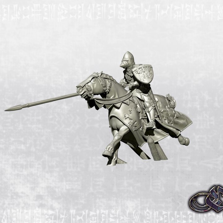 3D Printable "Sir Henry Percy "Hotspur" on horse" by Ezipion Digital Store
