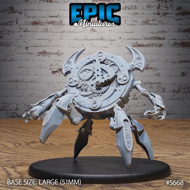 3D Printable Clockwork Golem / Giant Steam Robot / Steampunk Construct ...