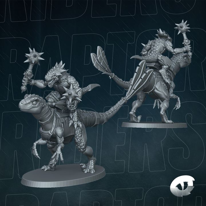 3D Printable Raptor Rider 1 by Insight Miniatures
