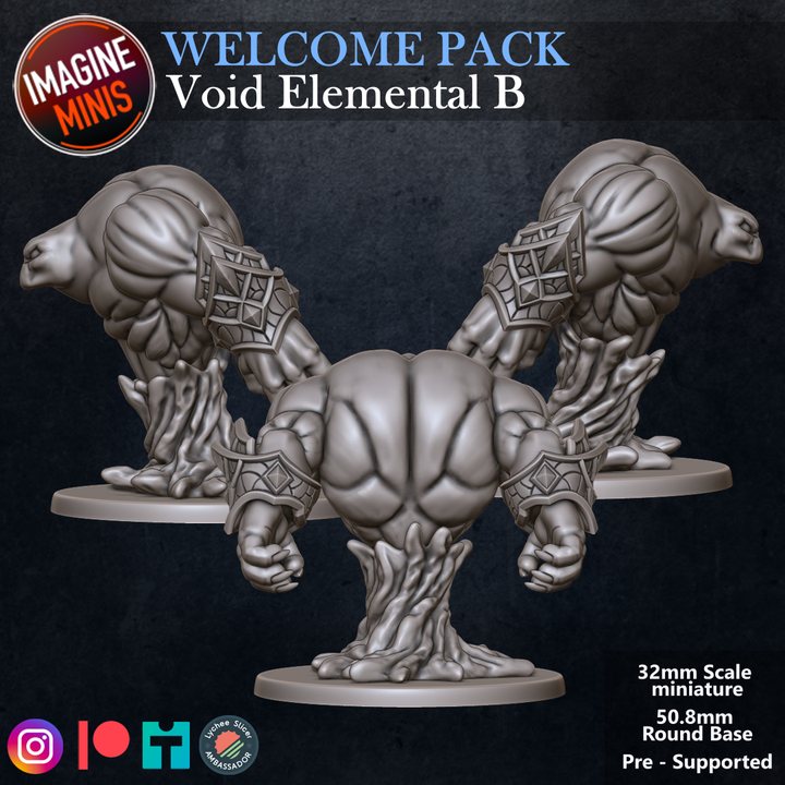 3D Printable WP - Void Elemental B by Imagine Minis