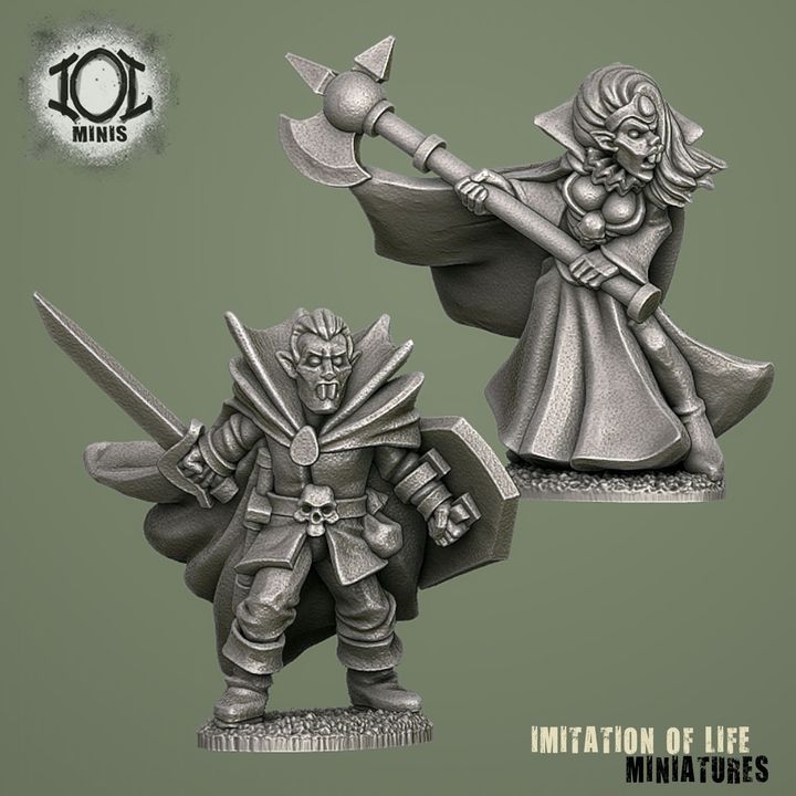 3D Printable 15mm Fantasy Undead Warband by Imitation of Life Miniatures