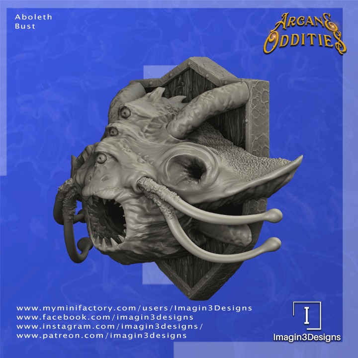 3D Printable Aboleth Bust by Imagin3Designs