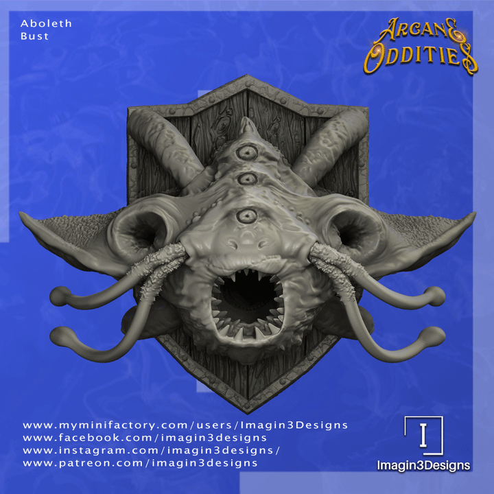 3D Printable Aboleth Bust by Imagin3Designs