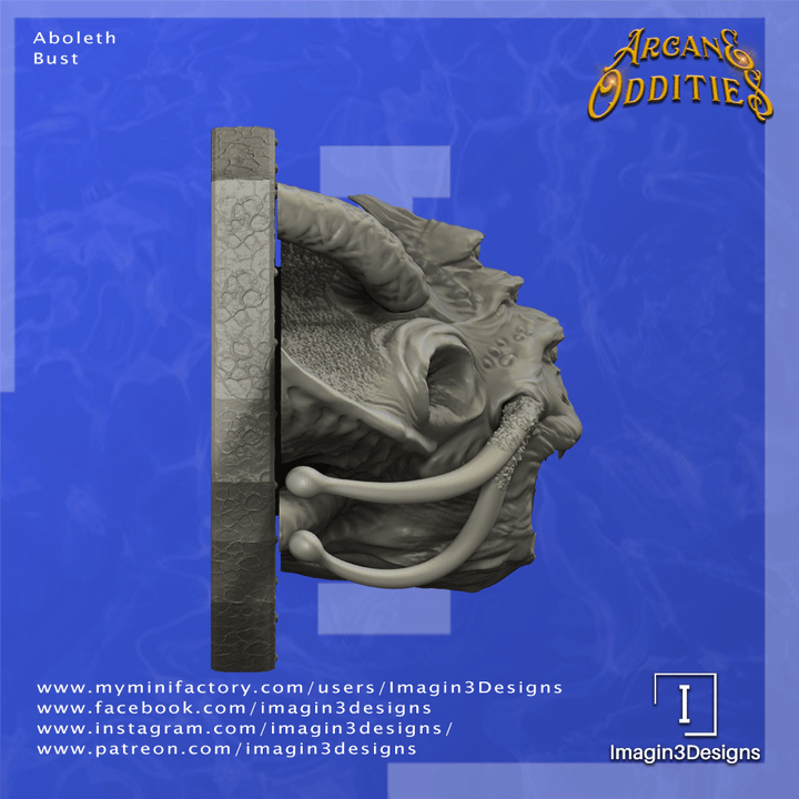 3D Printable Aboleth Bust by Imagin3Designs