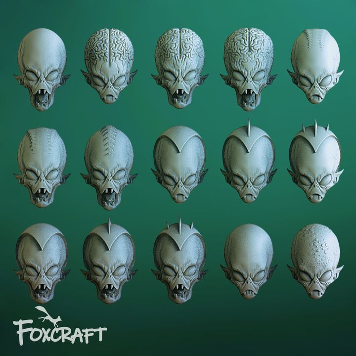 3D Printable Mindarians - Alien Race by FoxCraft Creations