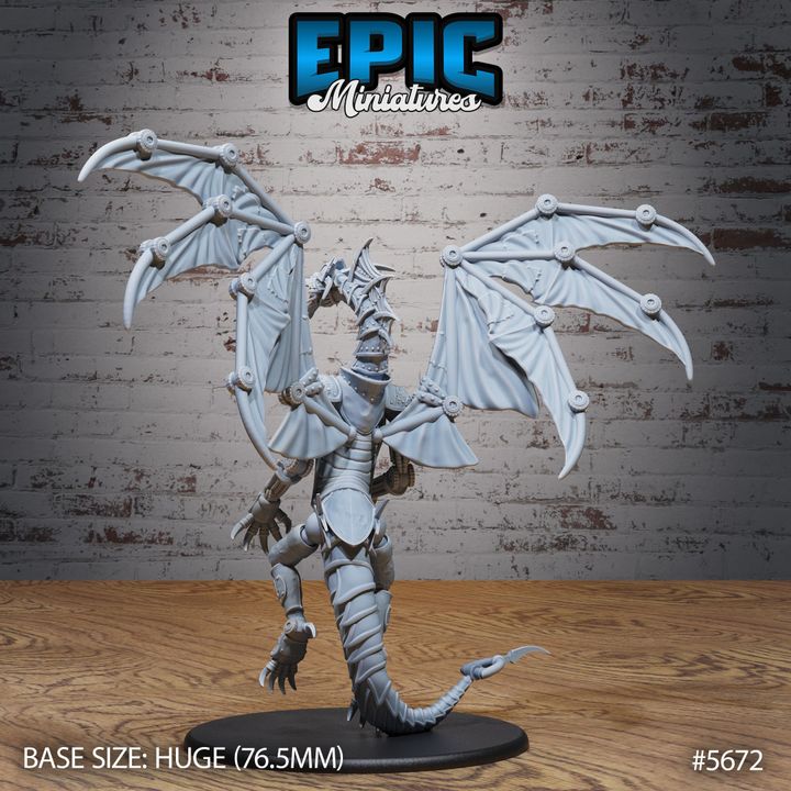 3D Printable Dragon Construct Set / Mecha Drake / Steampunk Robot ...