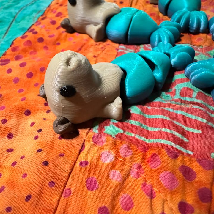 3D Printable Flexi Capybara Mermaid-- No AMS needed, perfect for minis ...