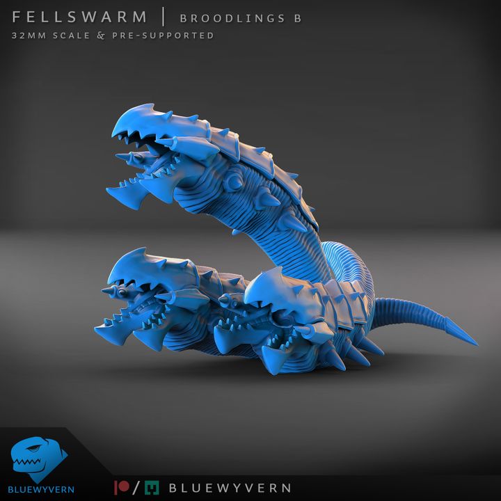 3D Printable Fellswarm - Broodlings B by BlueWyvern