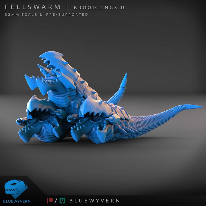 3D Printable Fellswarm - Broodlings D by BlueWyvern