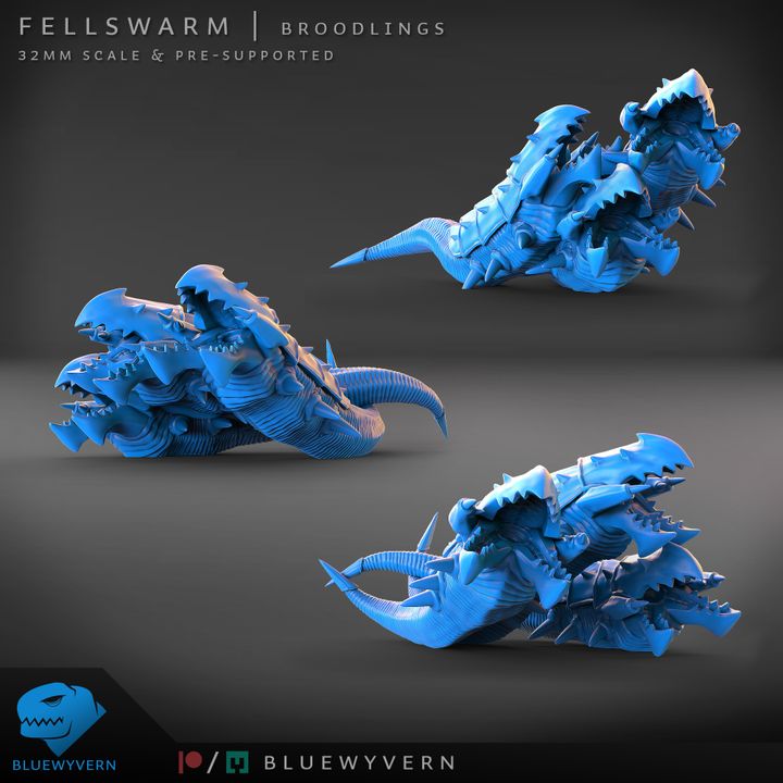 3D Printable Fellswarm - Vilemaw (Early Access Mini) by BlueWyvern