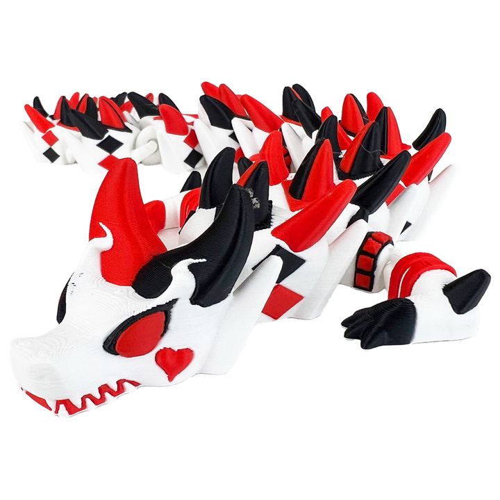 3D Printable Girl Jester Dragon by Steven Wolf Studio