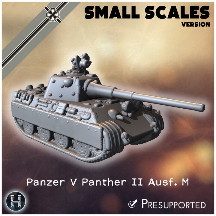 3D Printable WW2 small-scale vehicles pack No. 3 (Late war German tanks ...