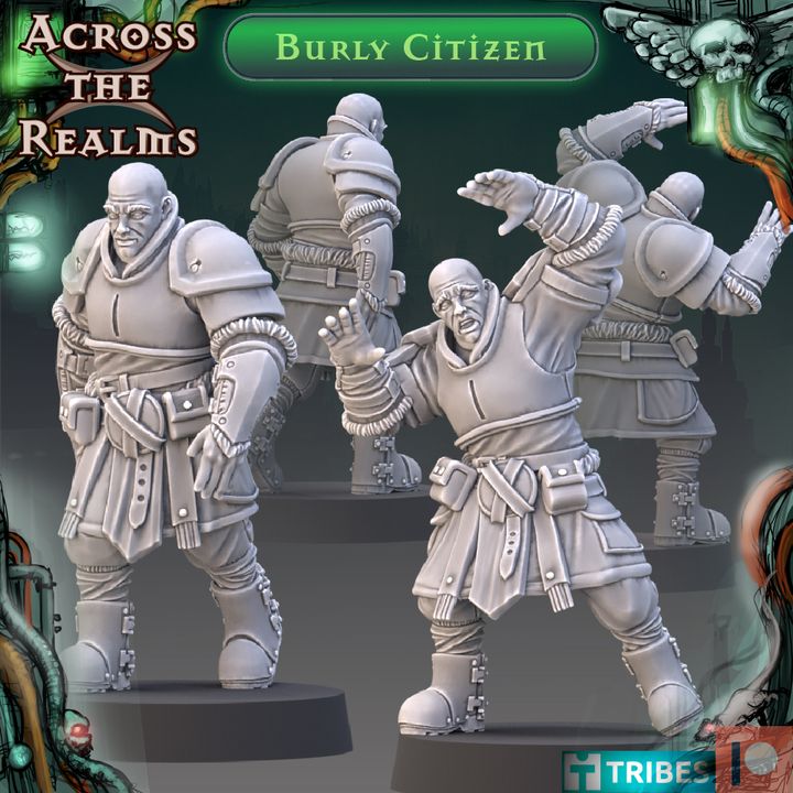 3D Printable Burly Citizen by Across the Realms