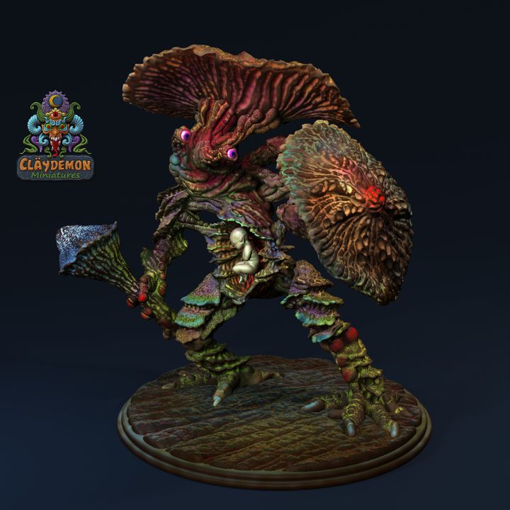 3D Printable Mycoid protector by Claydemon Miniatures