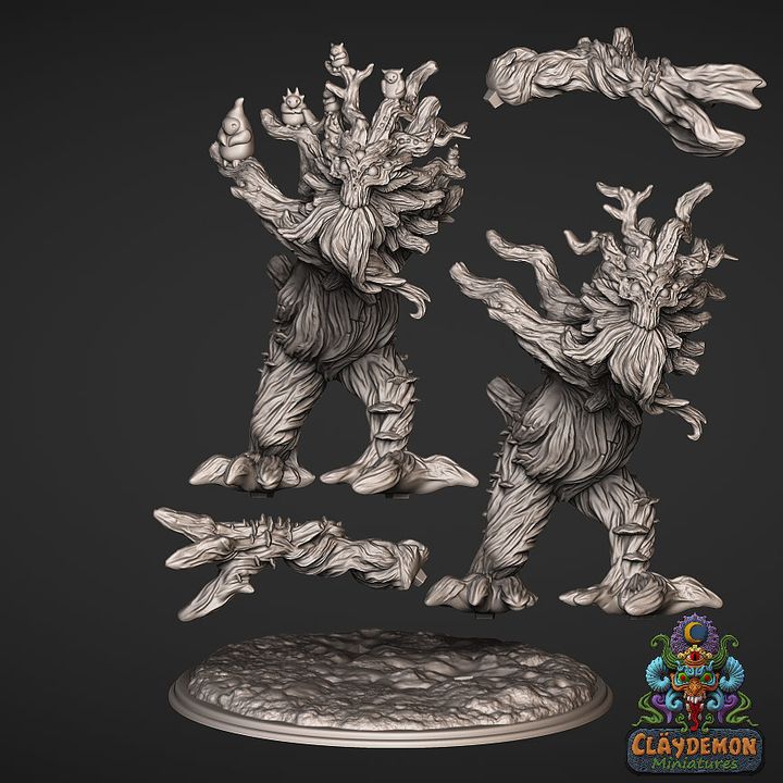 3D Printable Strongstump the ent by Claydemon Miniatures