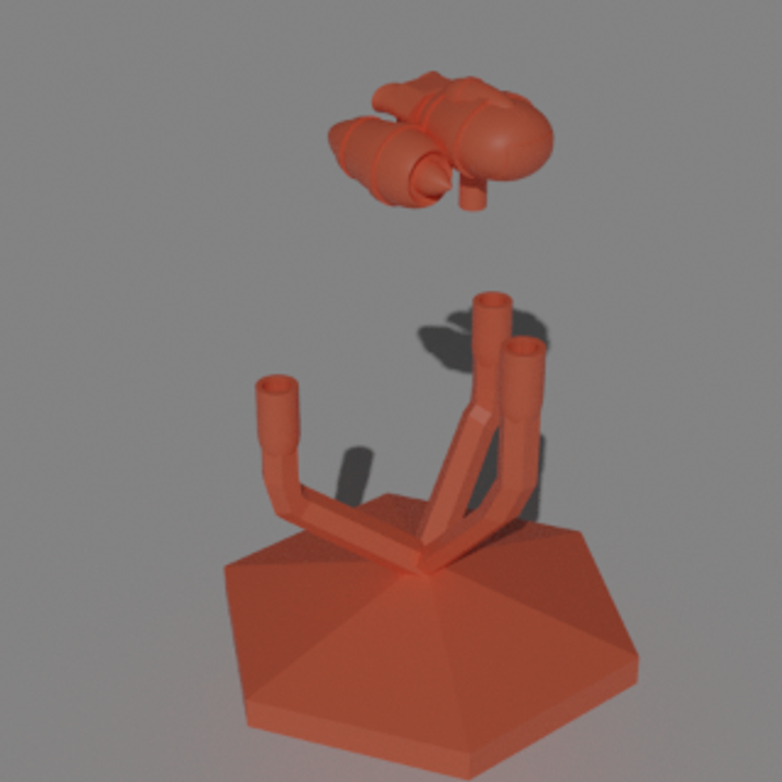 3D Printable Space Combat Bomber Class Trillian Spaceship and Flight Stand STL – Printable ...