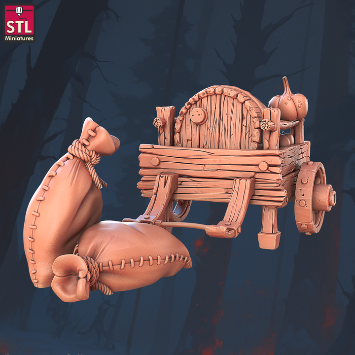 3D Printable Halfling Farm Set by STL Miniatures