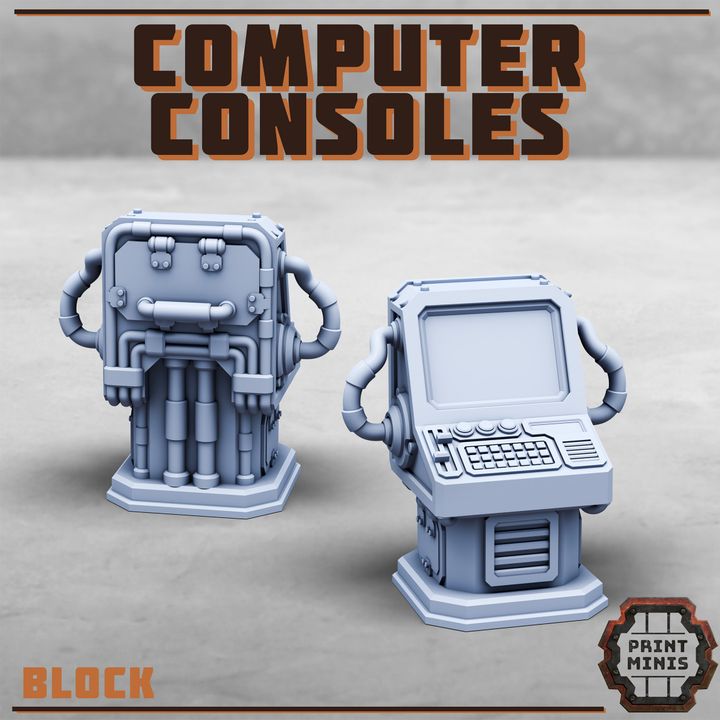 3D Printable Computer Consoles by Print Minis