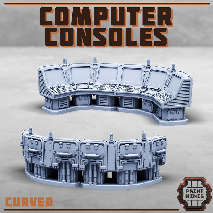 3D Printable Computer Consoles by Print Minis