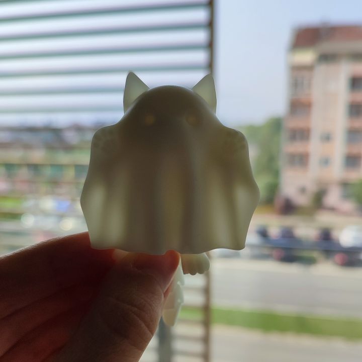 3D Printable Ghost kitty and Boo kitty - print in place toys of ...