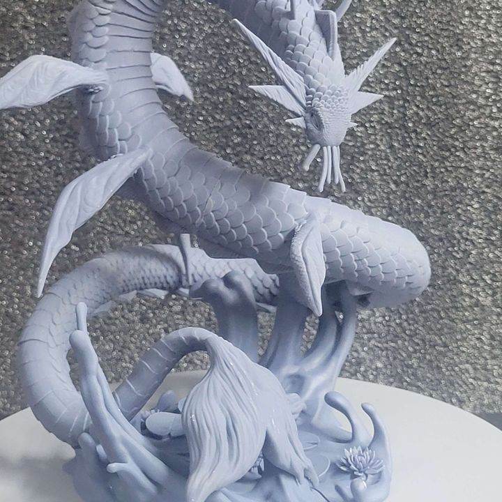 3D Printable Koi Dragon by Dillon Olney