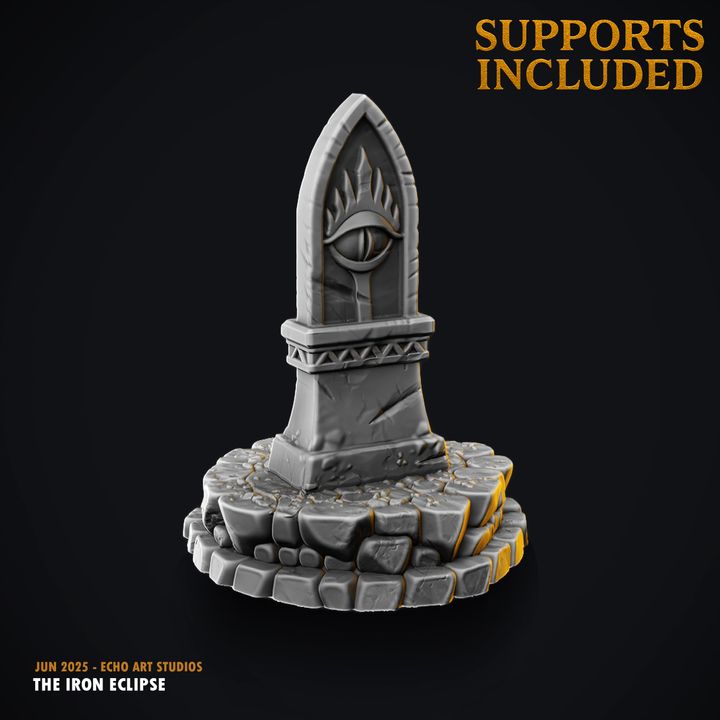 3D Printable Eye of the Power - Echo Art - Iron Eclipse by Echo Art Studios