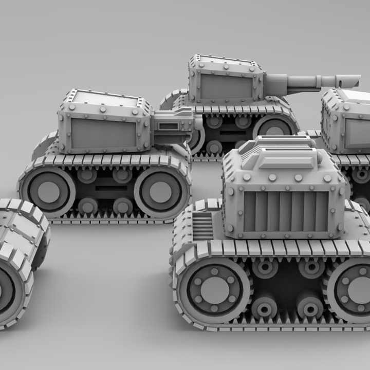 3D Printable Tankette Mk2 by Rogue Sculpts