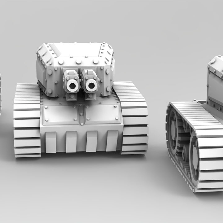 3D Printable Tankette Mk2 by Rogue Sculpts