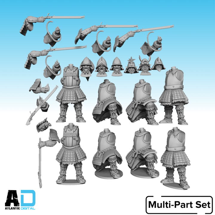 3D Printable Samurai in Nanban Do with Tanegashima by Wargames Atlantic
