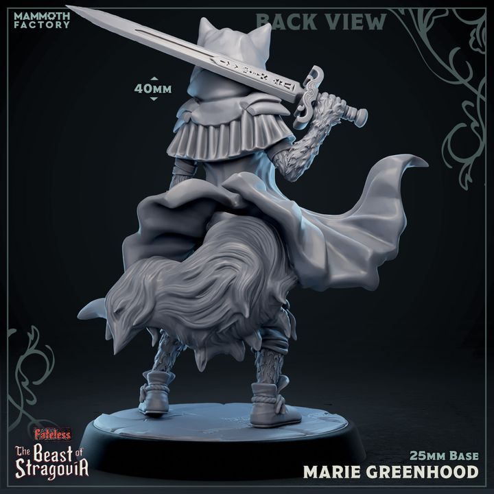 3D Printable Marie Greenwood - Foxkin by Mammoth Factory