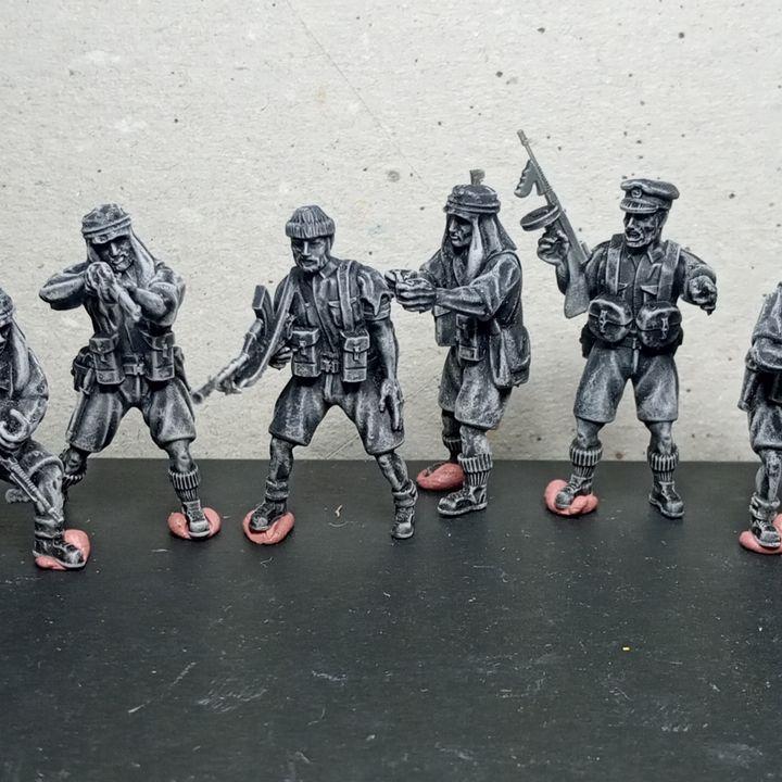 3D Printable 28 mm SAS-LRDG infantry squad by Studio Grozny
