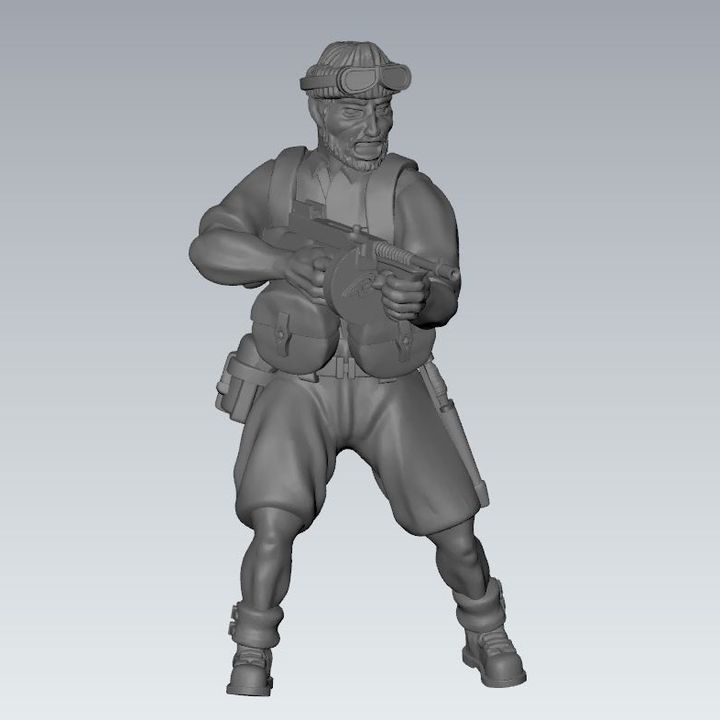 3D Printable 28 mm SAS-LRDG infantry squad by Studio Grozny