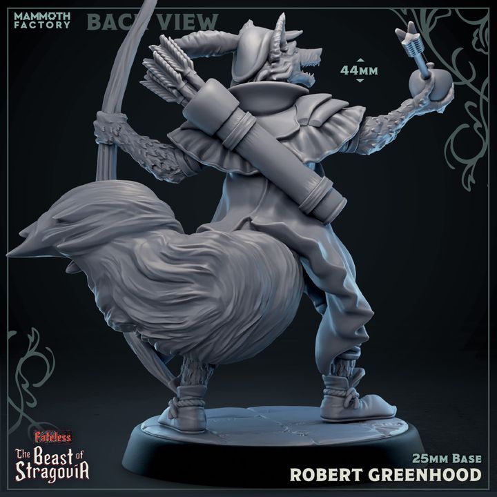 3D Printable Robert Greenwood - foxkin by Mammoth Factory