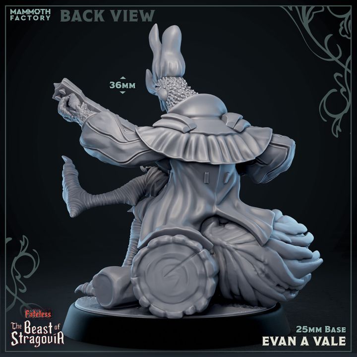 3D Printable Evan-a-Vale - Rooster Bard by Mammoth Factory