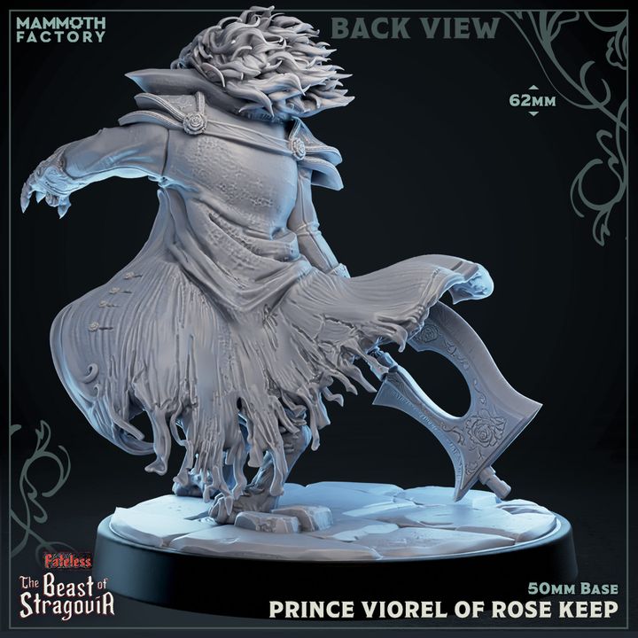 3D Printable Prince Voriel of Rose Keep by Mammoth Factory