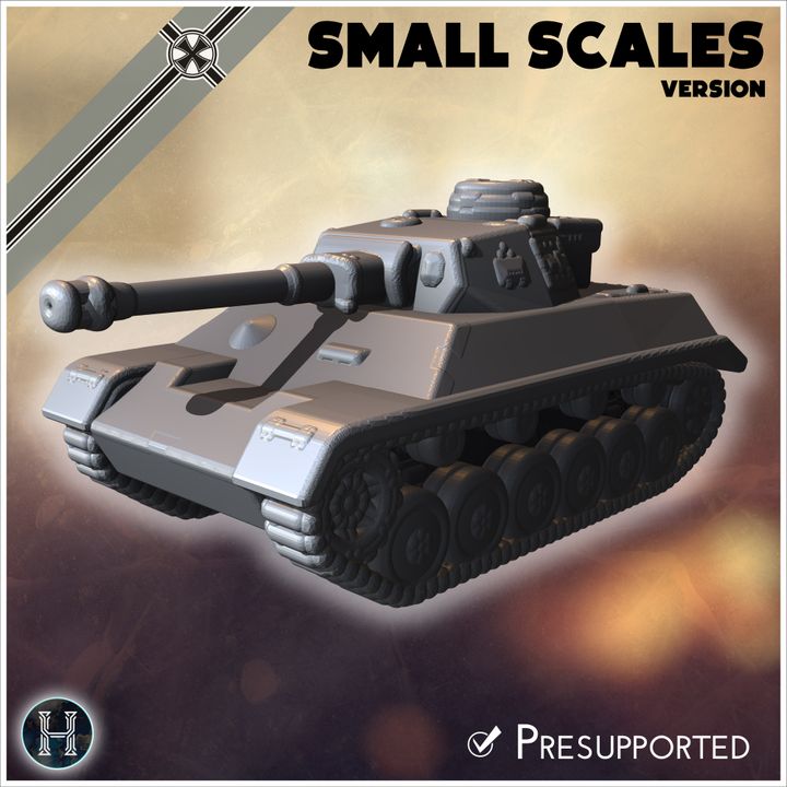 3D Printable Panzer III-IV Einheitsfahrgestell 3 (prototype) (small ...