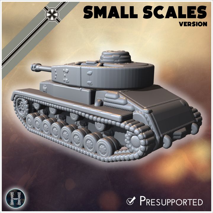 3D Printable Panzer IV Ausf. G with hydrostatic transmission (prototype ...