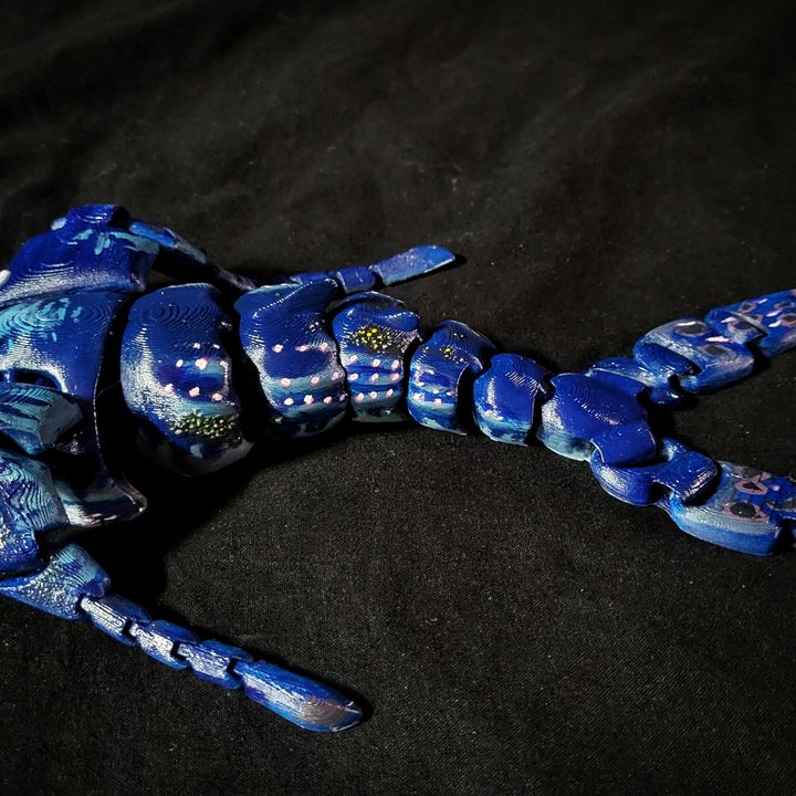 3D Printable Articulated Glow Whale Leviathan by MagniModels