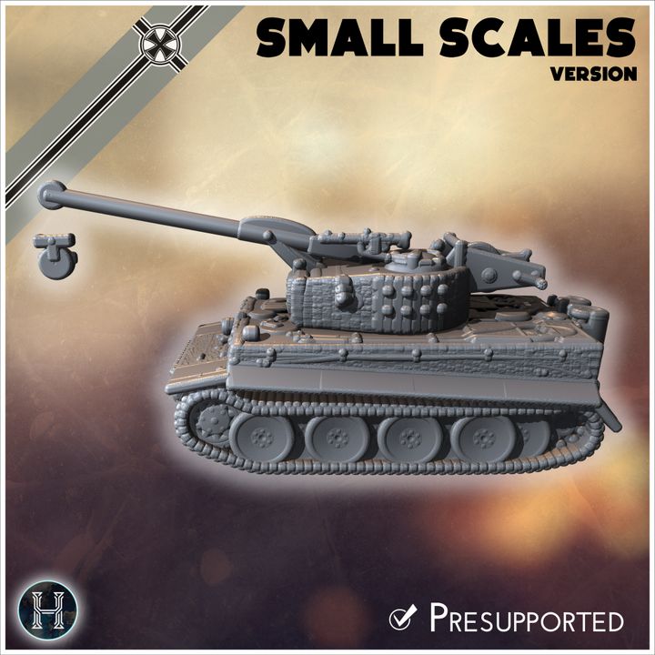 3D Printable Panzer VI Tiger Ausf. E Bergetiger heavy engineering tank ...