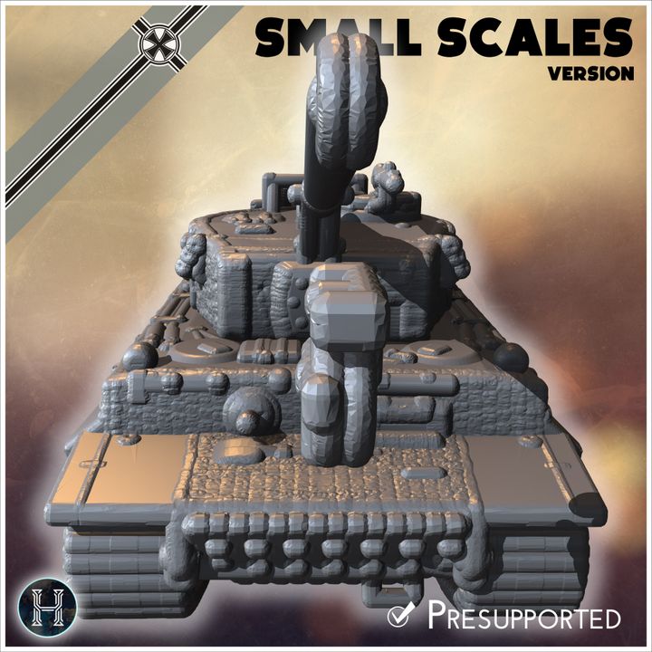 3D Printable Panzer VI Tiger Ausf. E Bergetiger heavy engineering tank ...