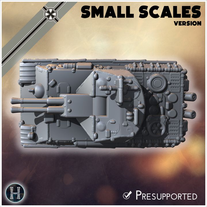 3D Printable Panzer V Flakpanther 341 Coelian 37 mm (small scales ...