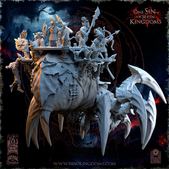 3D Printable The Black Horde Goblins Behemoth Spider by The Beholder ...