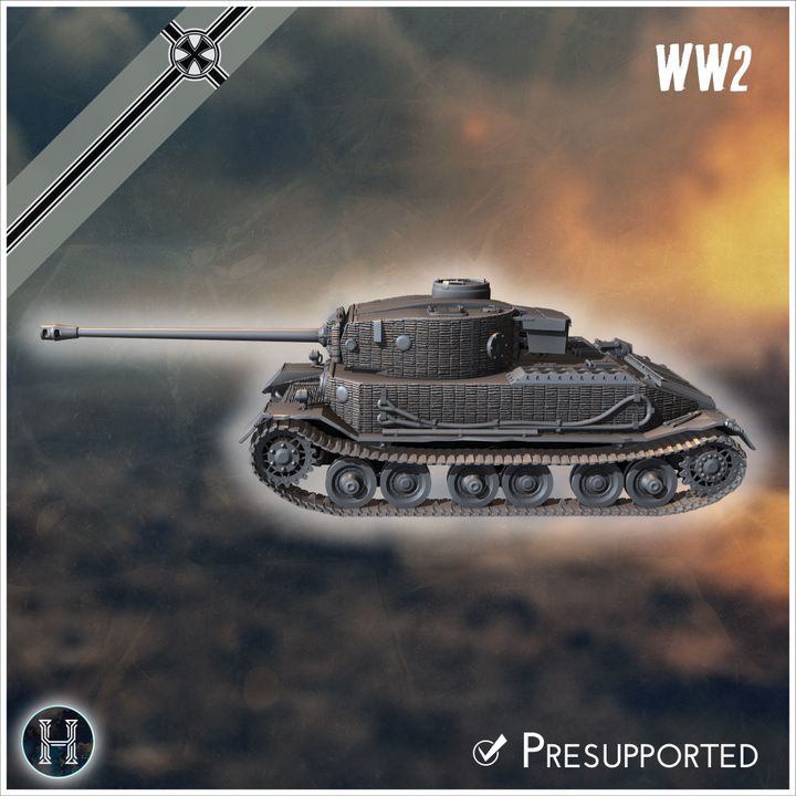 3D Printable VK 45.01 (P) Tiger prototype heavy tank - Germany Eastern ...